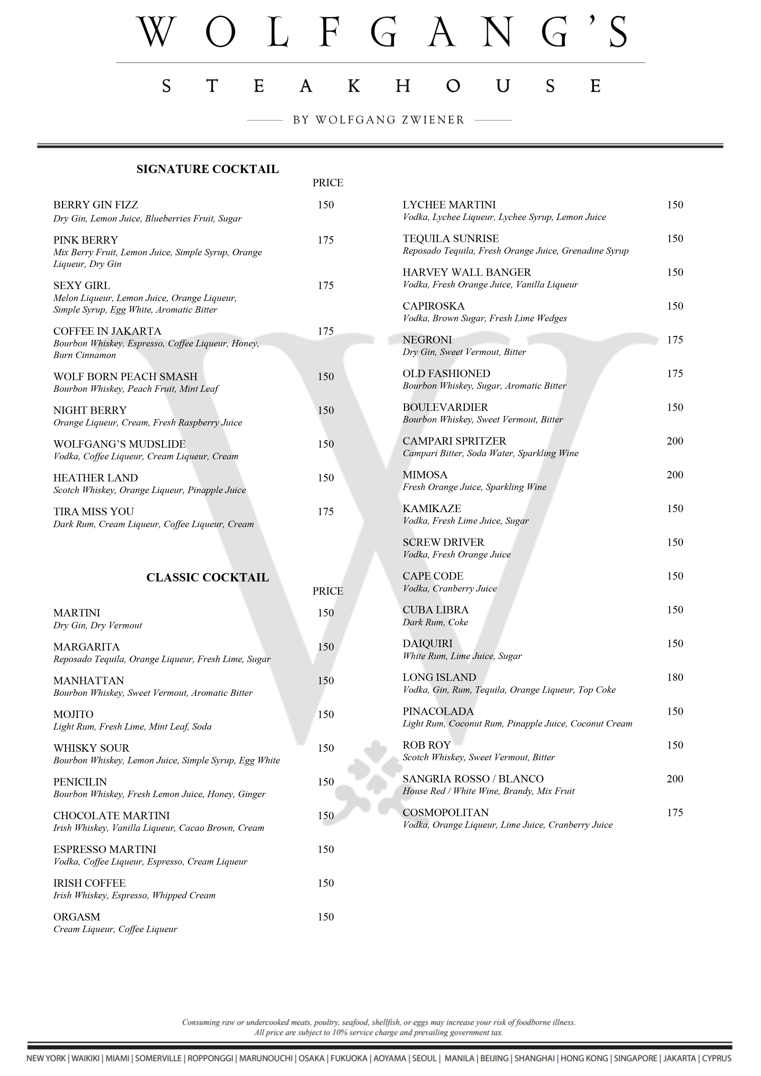 Menu Category | Wolfgang's Steakhouse by Wolfgang Zwiener